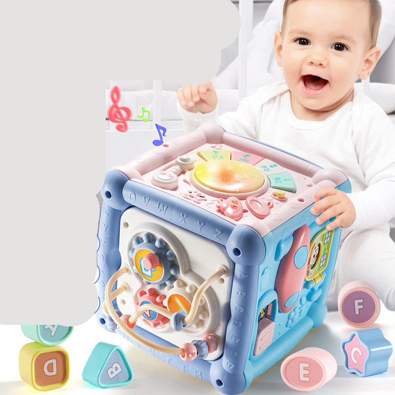 Baby Musical Box Cube Geometric Blocks/ Louna kids – louna Kids